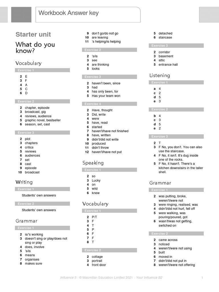 L5_B2_Workbook_answer_key | PDF