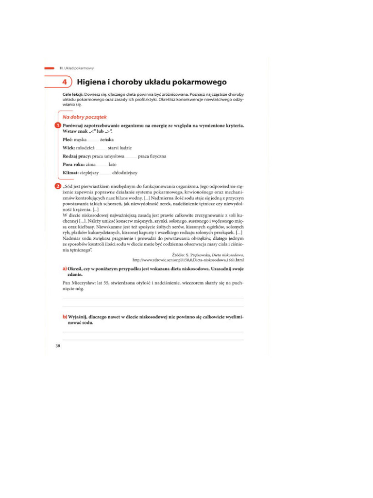 Higiena i choroby ukÅ adu pokarmowego | PDF