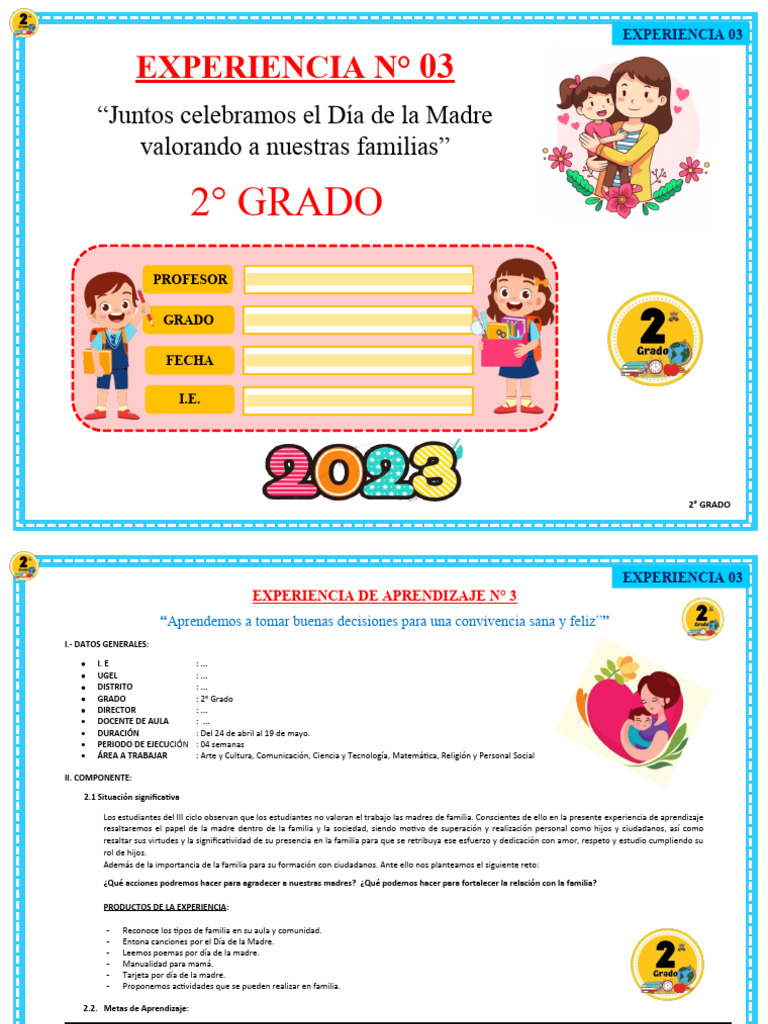 EXPE 3 - 2° Grado | PDF | Aprendizaje | Geometría