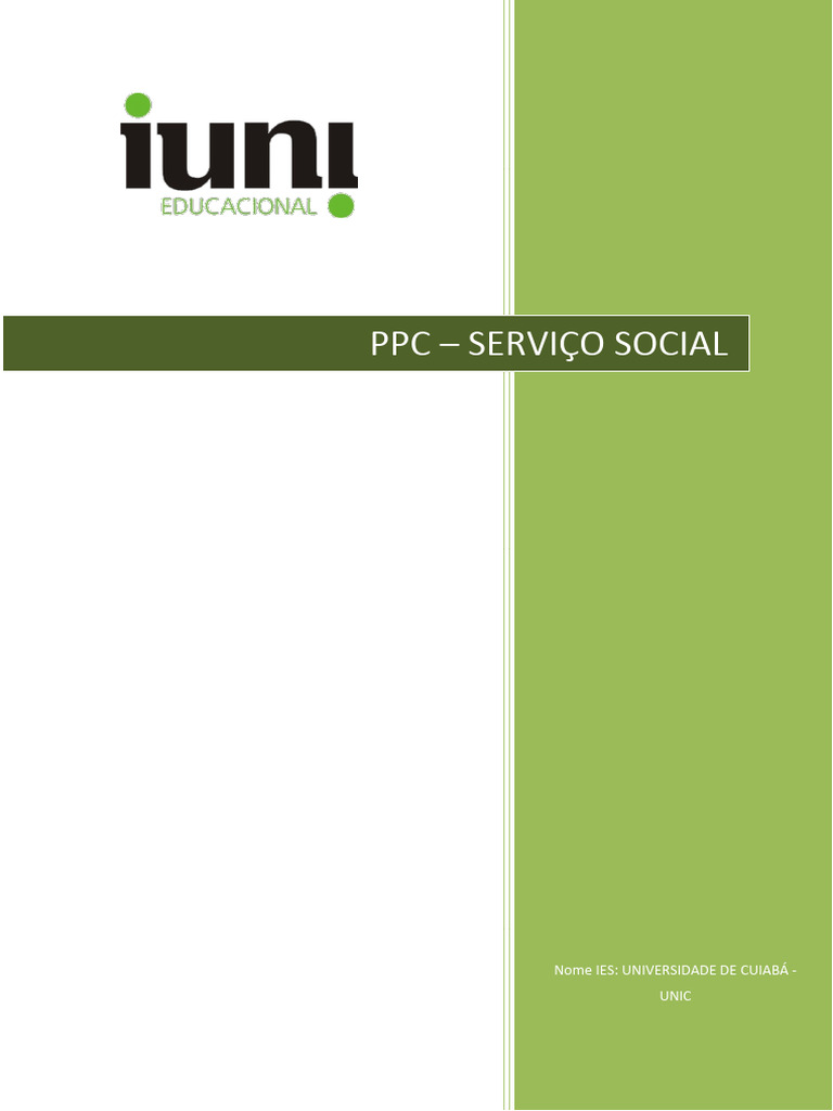 Curso de Serviço Social da UNIC | PDF | Sociologia | Trabalho social