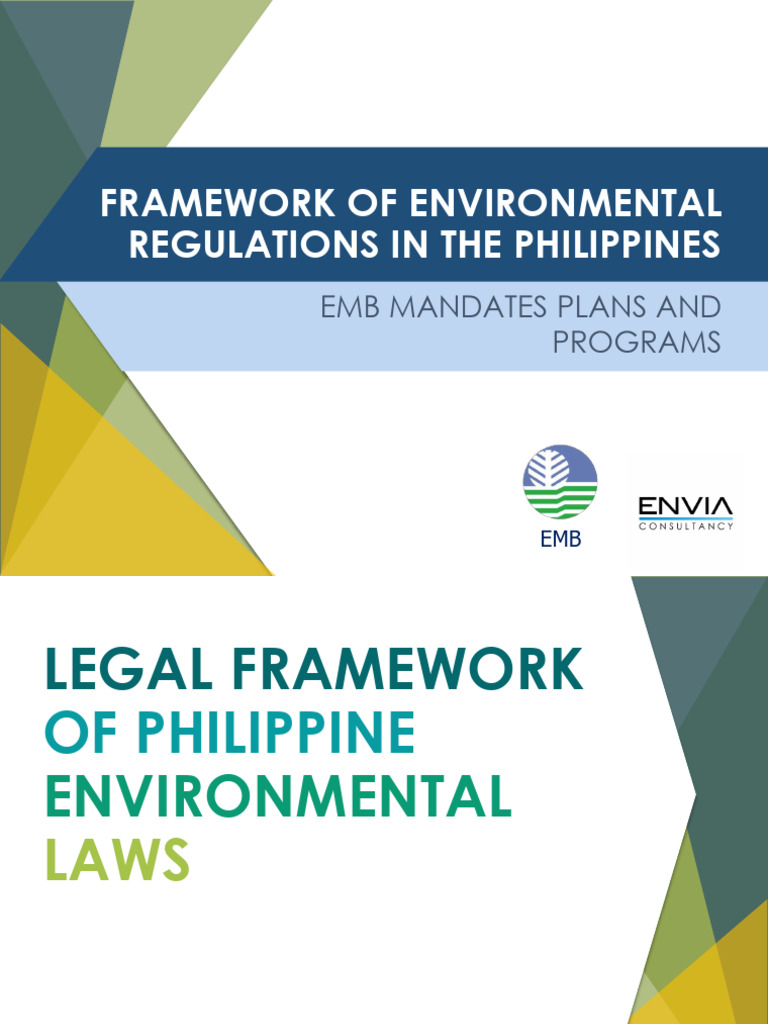 Philippine Environmental Laws Overview | PDF | Environmental Law ...