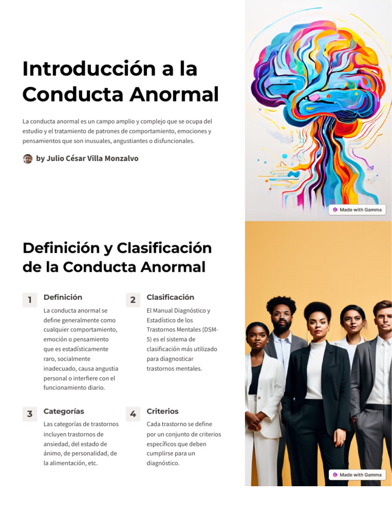 Introduccion A La Conducta Anormal | PDF | Trastorno depresivo mayor | Trastorno mental
