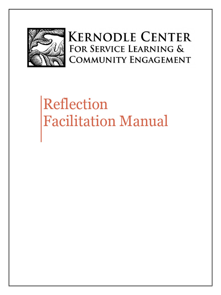 Updated Reflection Manual | PDF | Experience | Service Learning