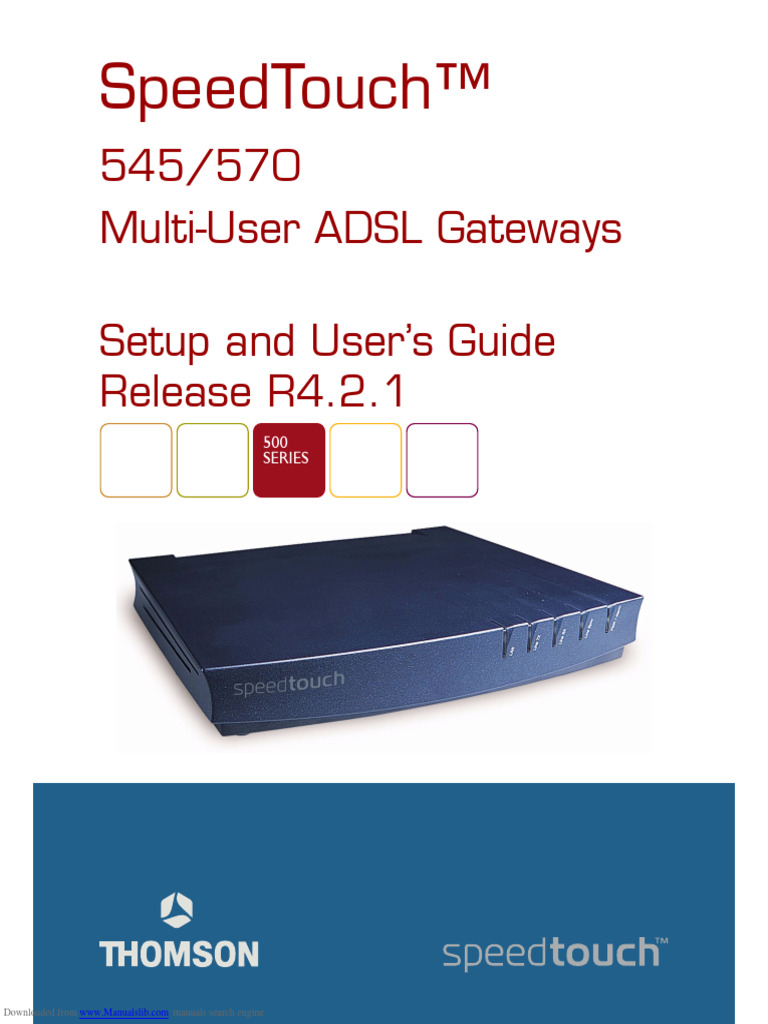 Speedtouch 545 | PDF | Wireless Lan | Microsoft Windows