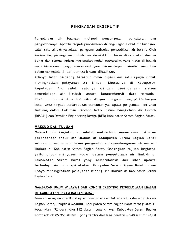 Ringkasan Eksekutif | PDF