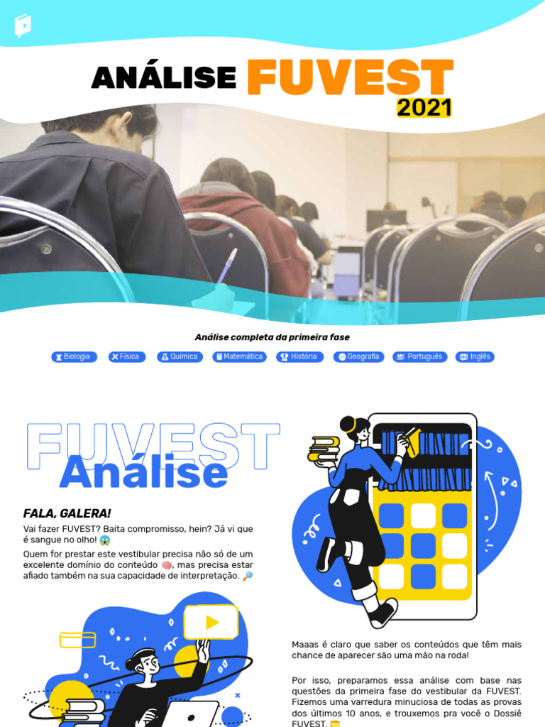 Análise Completa FUVEST 2021 | PDF | Química | Equilíbrio químico
