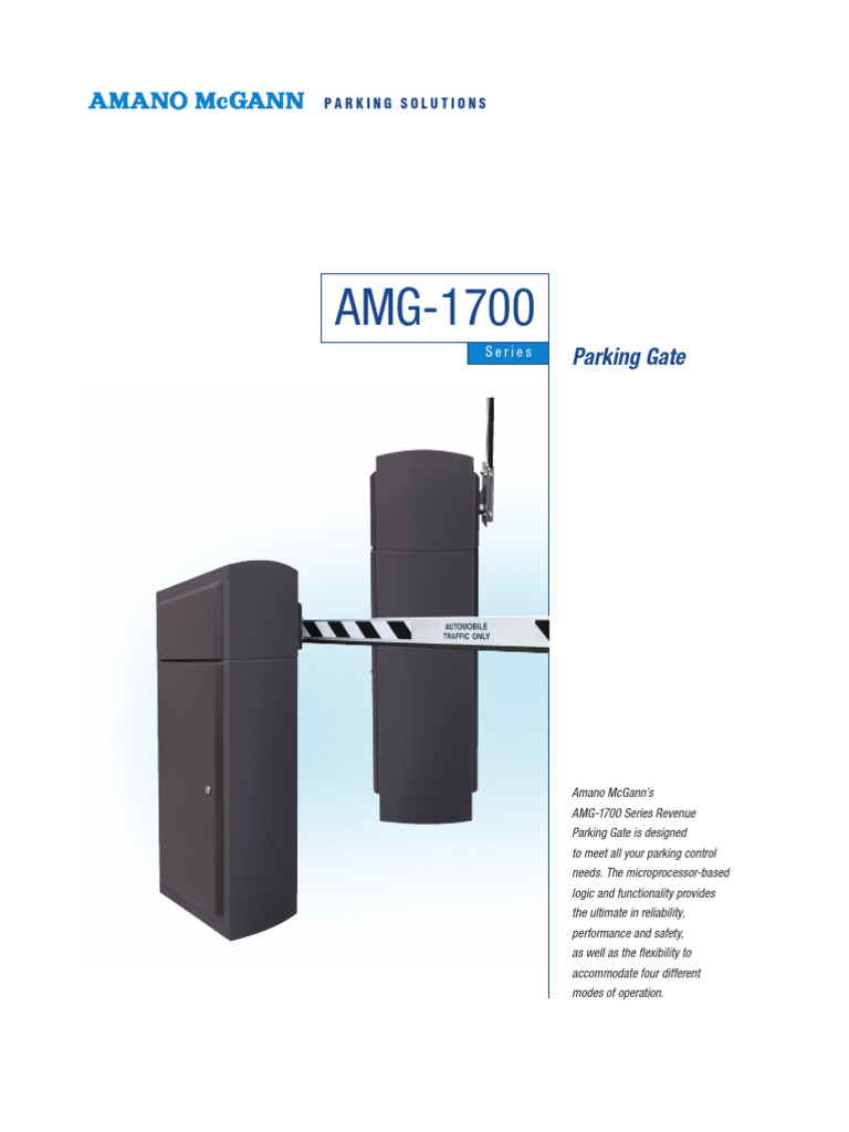 AMG 1700 Parking Gate | PDF | Power Supply | Mains Electricity