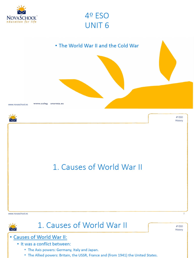 06 The World War II and The Cold War (2023 - 2024) | PDF | World War II | Cold War