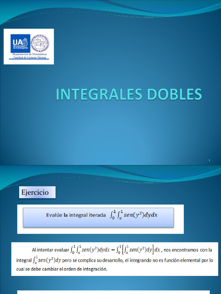 Integrales Dobles Reas y Vol Menes | PDF | Integral | Funciones y mapeos