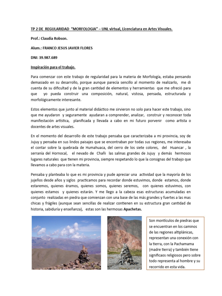 TP 2 DE REGULARIDAD Morfologia | PDF | Composición (artes visuales) | Color