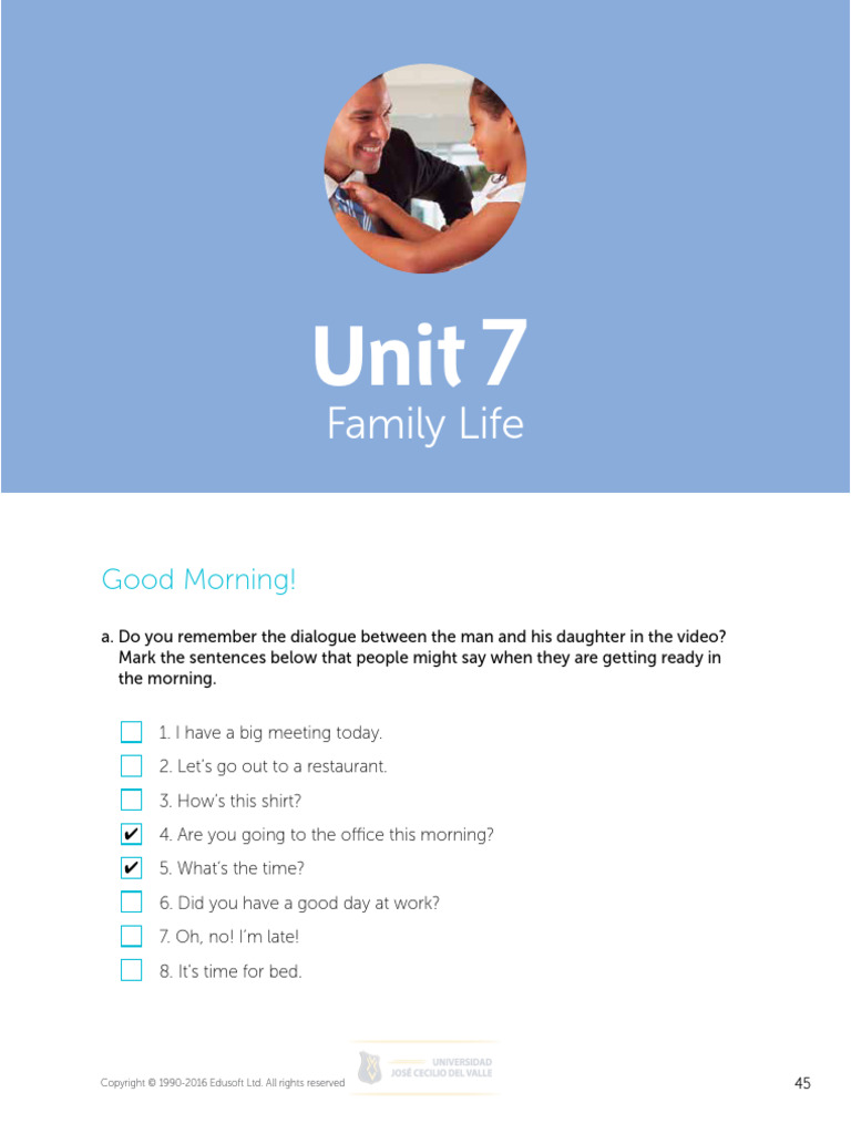 Basic 2 Workbook Unit 7 | PDF