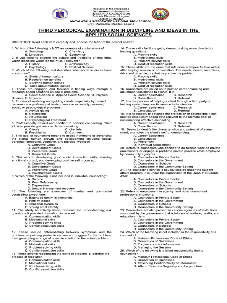 Diass Pdf Counseling Psychology Psychotherapy