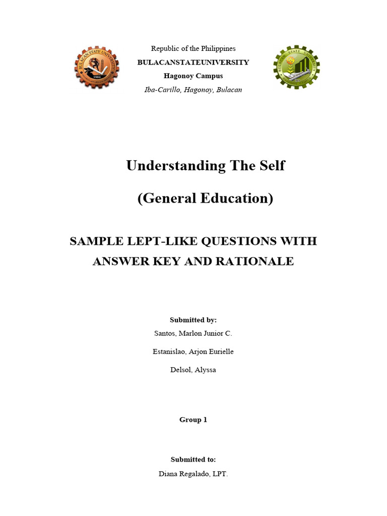 Group #1 Understanding The Self.. | PDF | Self Concept | Identity ...