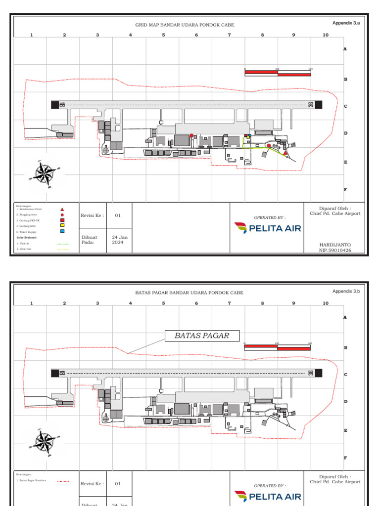 Grid Maps Bandara Pondok Cabe FIXS | PDF