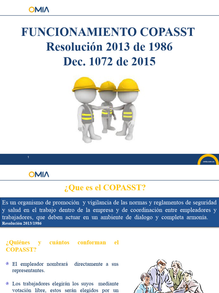 Funcionamiento del COPASST en SST | PDF | Higiene Ocupacional | Auditoría