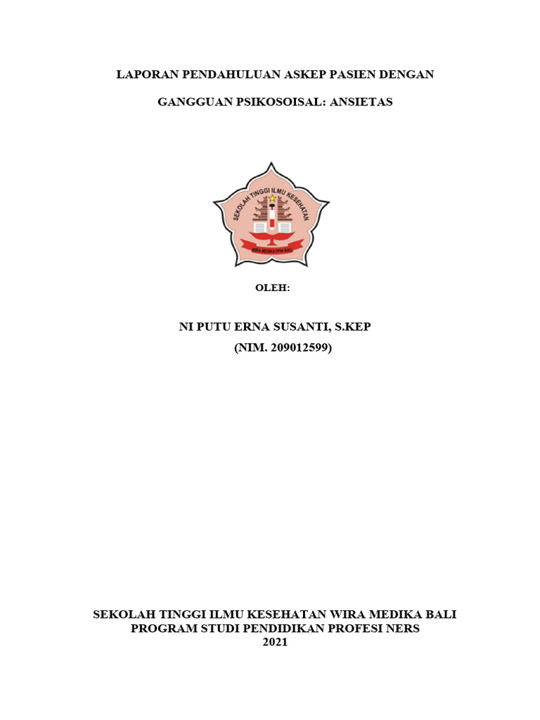 LP Askep Psikososial Ni Putu Erna Susanti (209012599) | PDF | Karier & Perkembangan ...