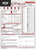 Ficha Pathfinder 2e - Editável | PDF