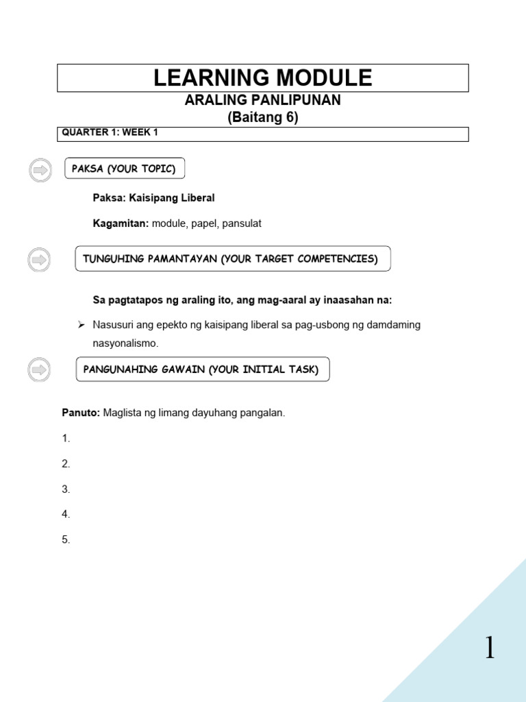 AP6 Quarter 1 2 | PDF