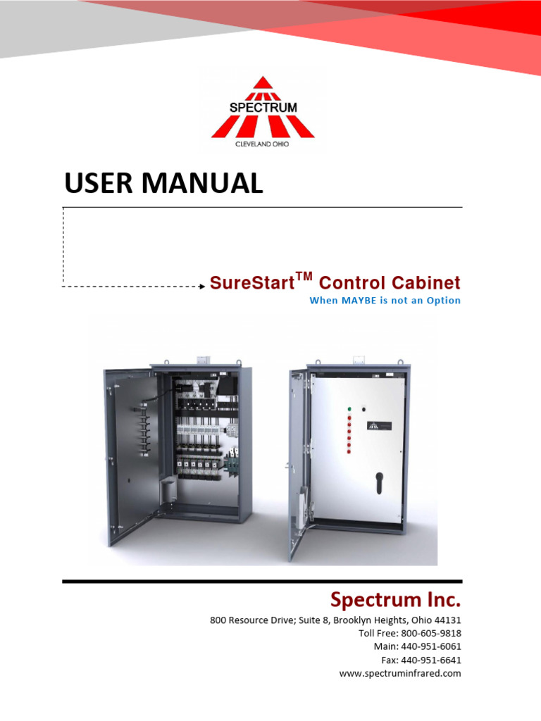 Spectrum SureStart Control Cabinet User Manual Update072319 | PDF ...
