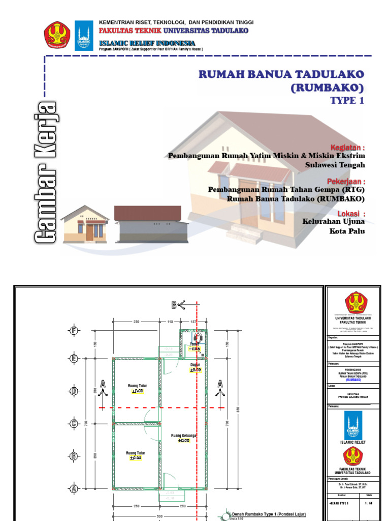 RUMBAKO PALU TYPE 1 - Drawing Design | PDF