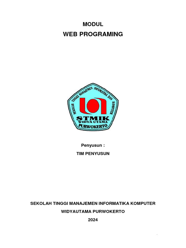 MODUL Web Programing Modul 1-10 (SFILE | PDF | Komputer
