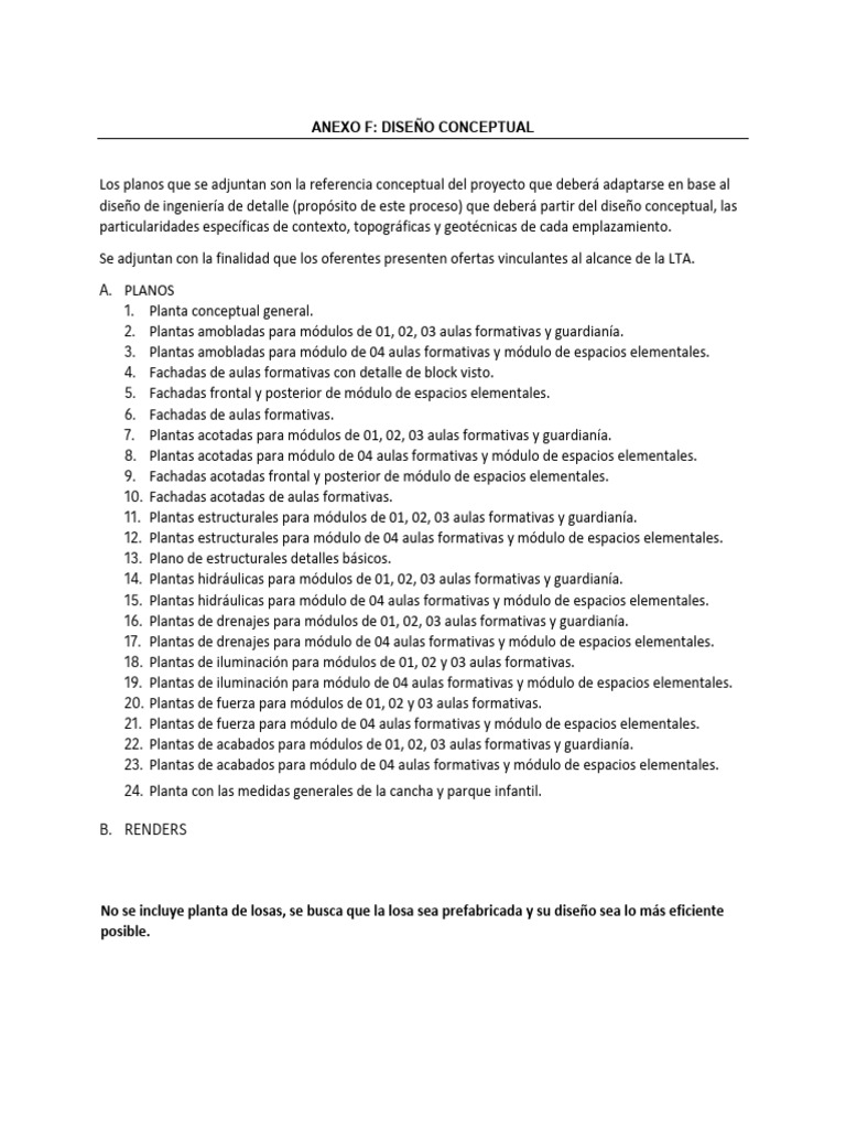 Anexo F Diseño Conceptual | PDF