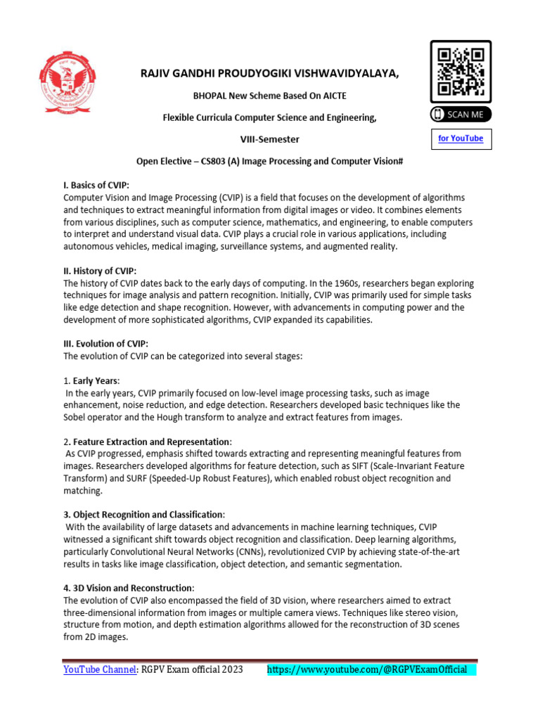 Image Processing | PDF | Image Segmentation | Computer Vision