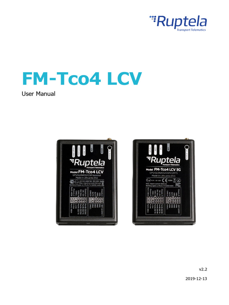 EN FM-Tco4 LCV User Manual | PDF | Port (Computer Networking) | Transmission Control Protocol