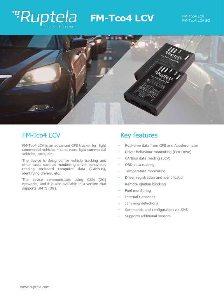 EN FM-Tco4 LCV, LCV 3G Datasheet | PDF | Power Supply | Electrostatic Discharge