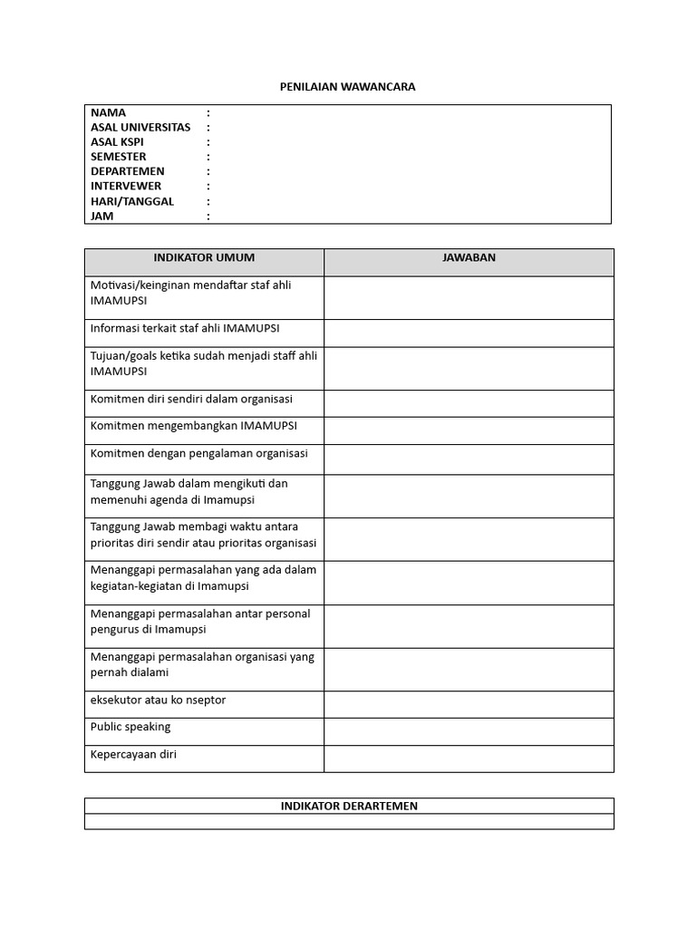 Rekap Wawancara | PDF | Karier & Perkembangan | Bisnis