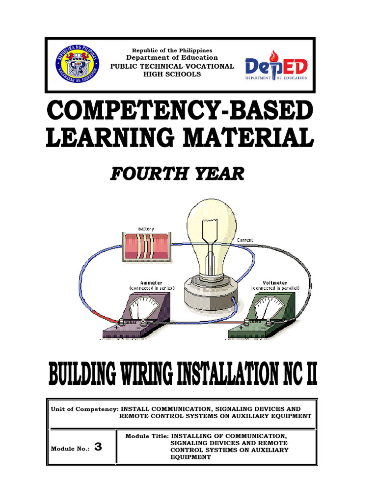 Module 3 - Install Communication, Signaling Devices and Remote Control ...