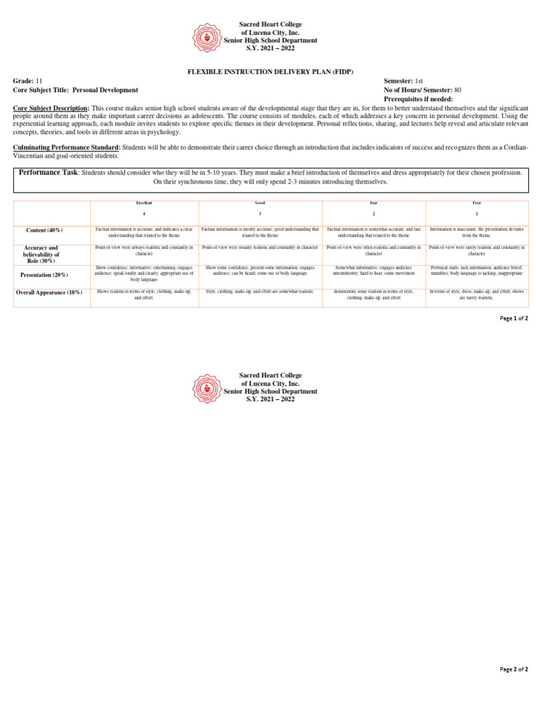 Core-Subject Description | PDF | Body Language | Information