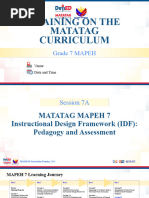 Matatag Curriculum IDF Overview | PDF | Instructional Design | Learning