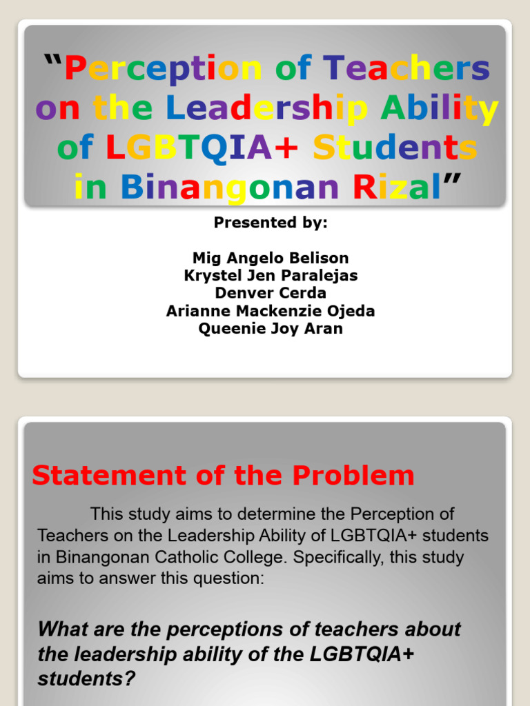 Final Defense Wohoooooo | PDF | Leadership | Qualitative Research