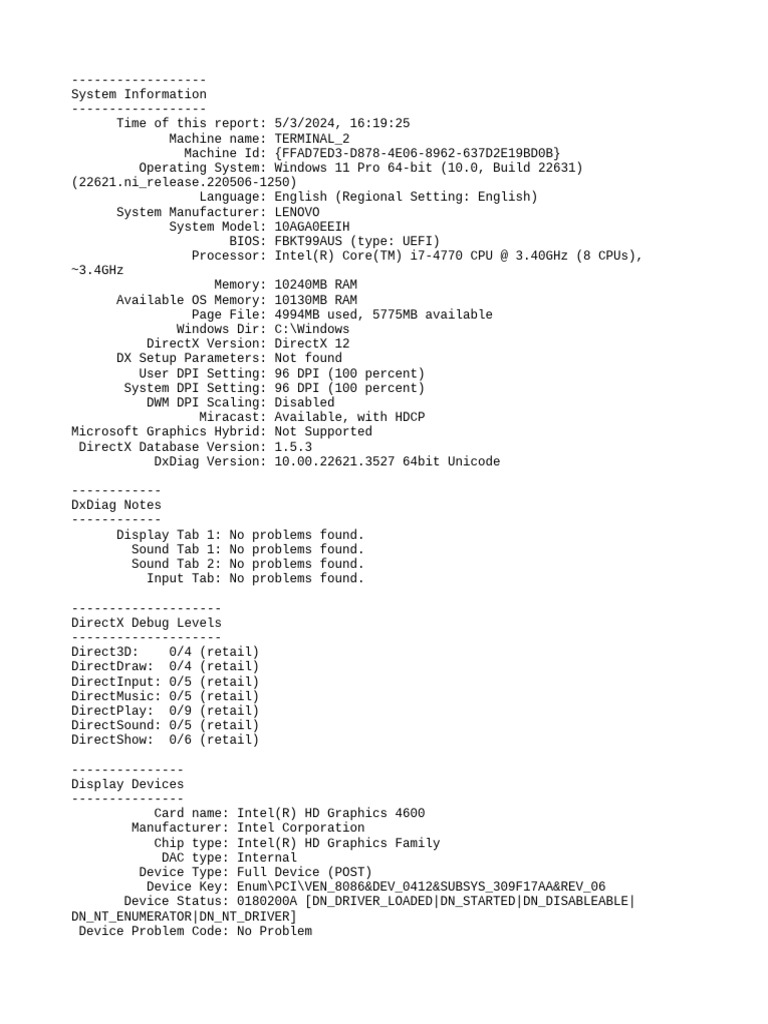 Lenovo ThinkCenter M83 | PDF | Device Driver | Codec