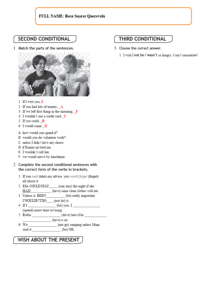 2nd and 3rd Conditional | PDF