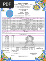 Class Program Matatag Grade 1 | PDF