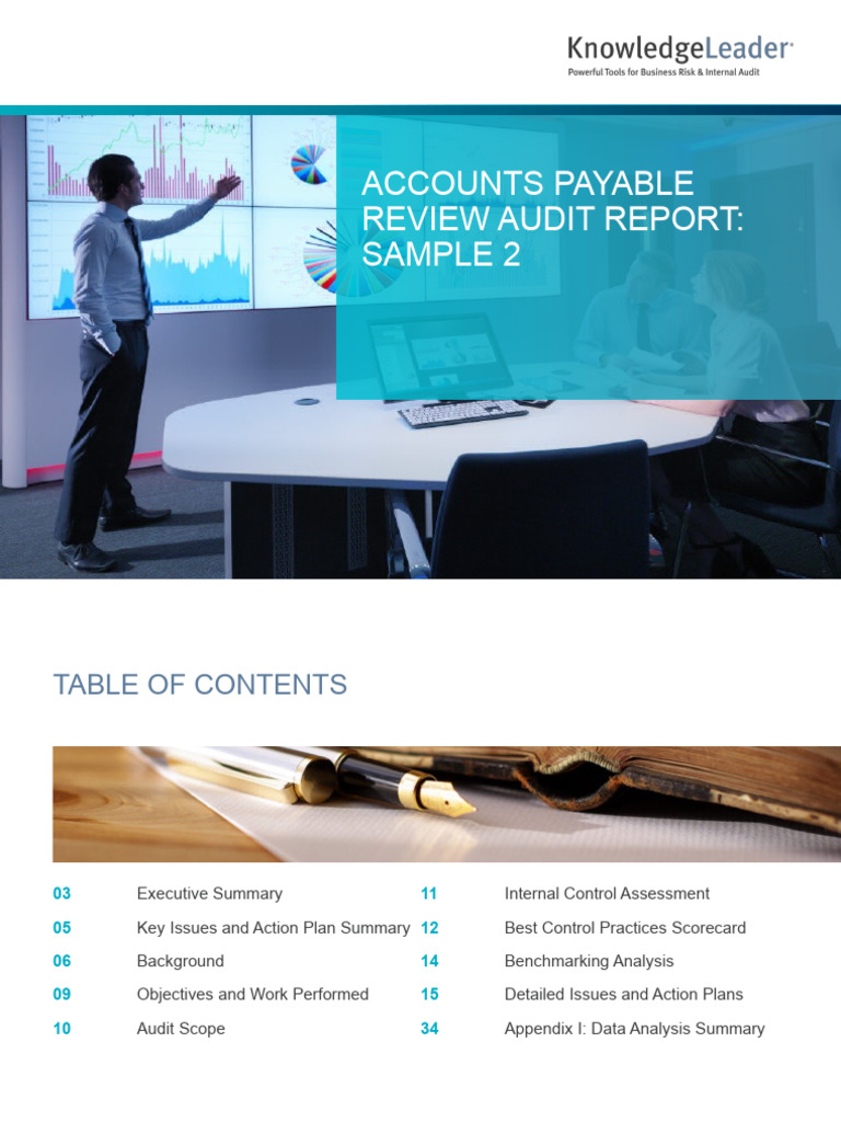 AP Review Audit Report - Sample 2 | PDF | Accounts Payable | Receipt