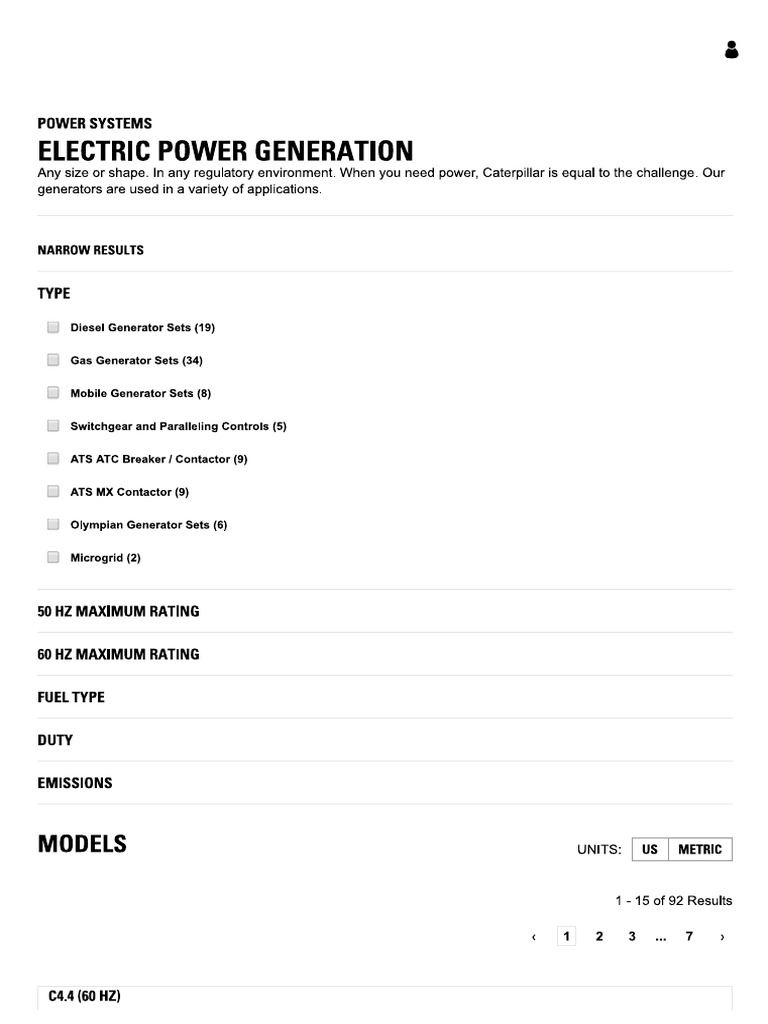 Caterpillar Genset Diesel | PDF