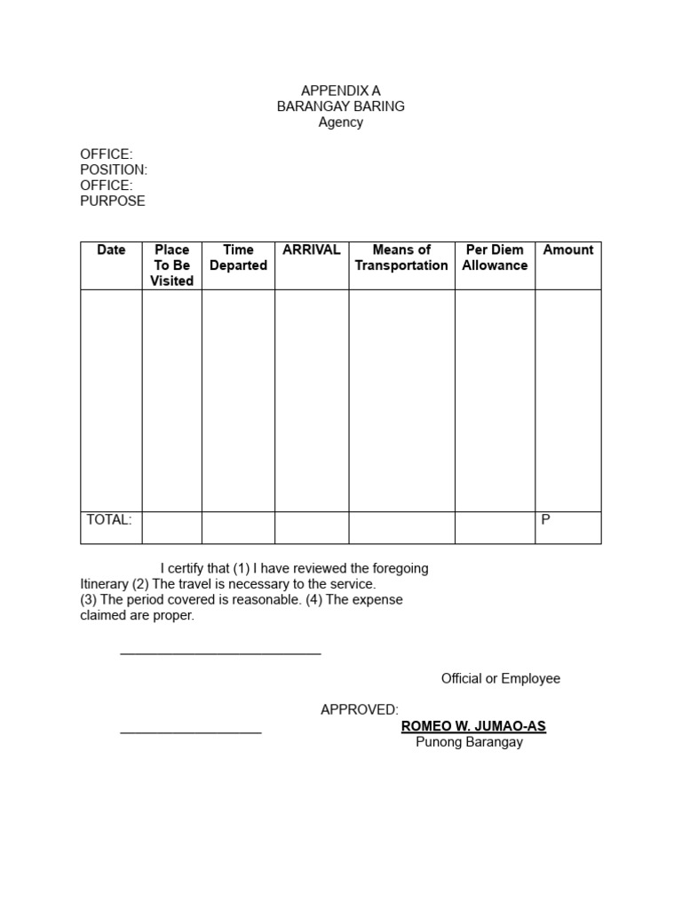 VAW-C 1 | PDF | Per Diem