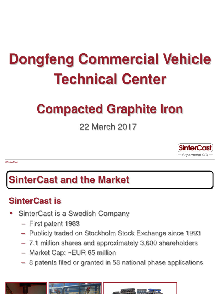 SinterCast Presentation | PDF | Cast Iron | Ford Motor Company