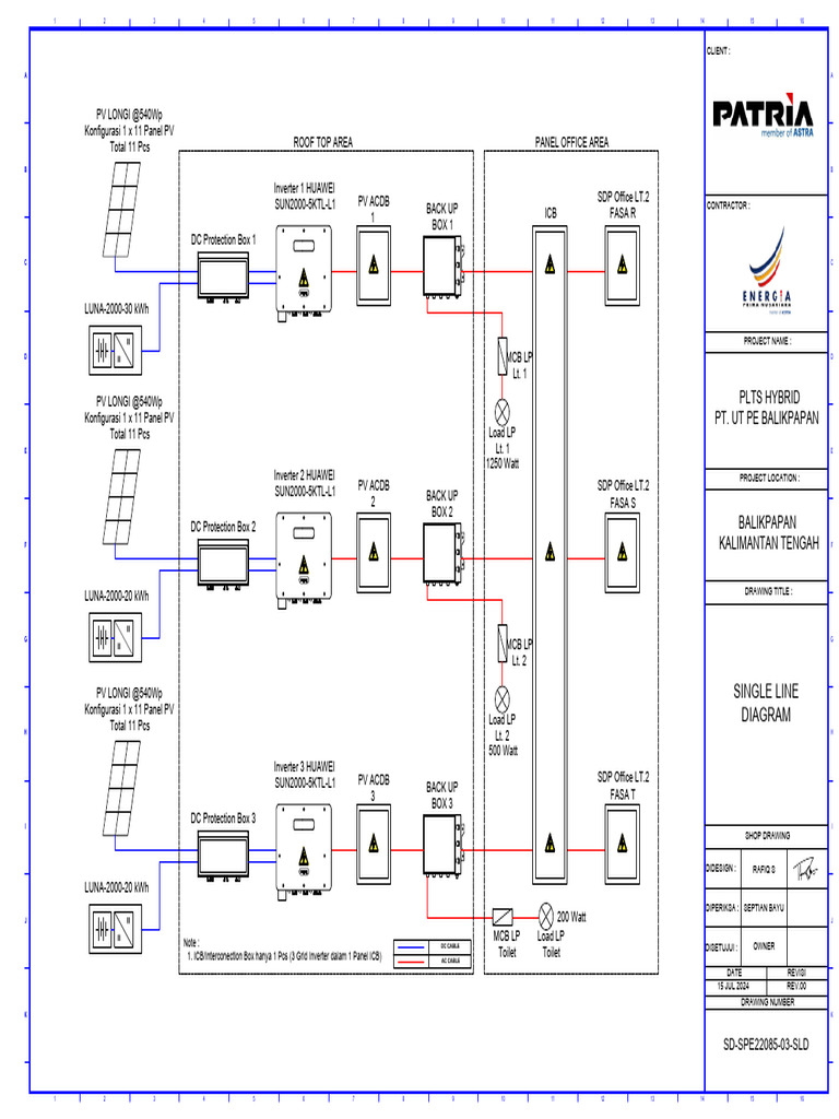 Single Line Diagram | PDF | Photovoltaic System | Energy Technology