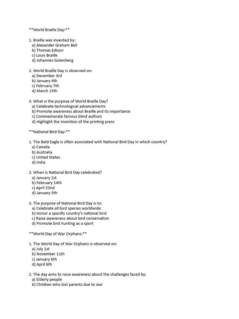 Grade 7 Assembly Quiz Questions | PDF