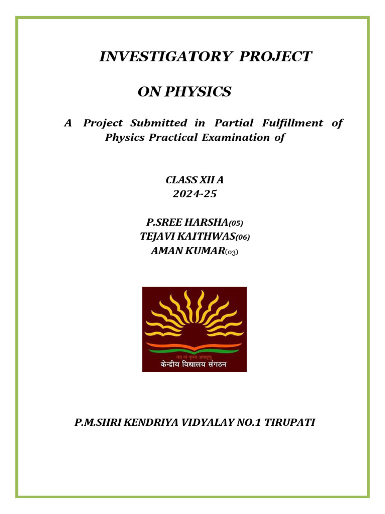 Xii Investigatory Physics Project Transformer Pdf Transformer Inductor