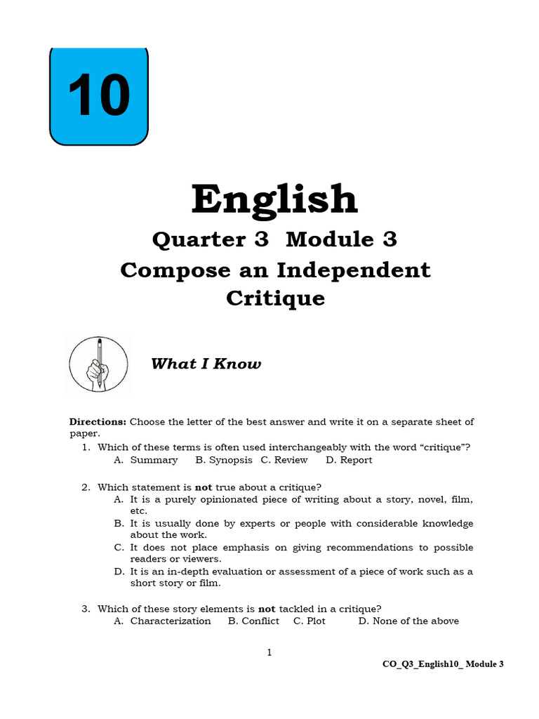 ENG10 | PDF | Narrative | Essays