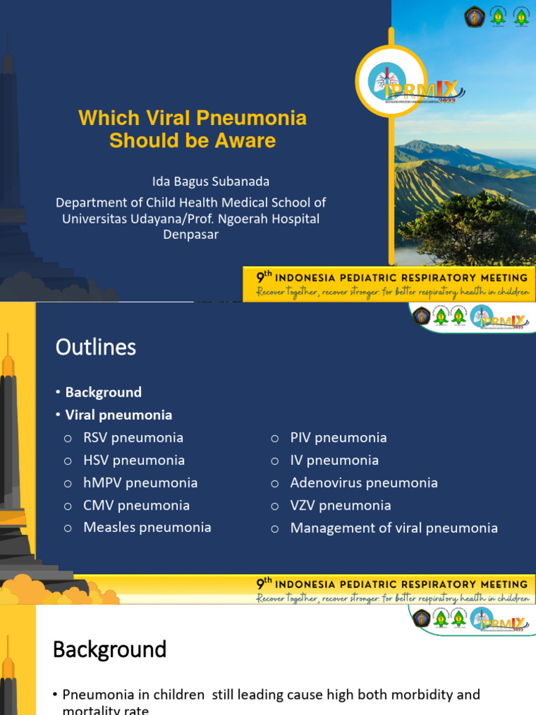 Dr. Dr. Ida Bagus S-Which Viral Pneumonia Should Be Aware | PDF | Pneumonia | Influenza