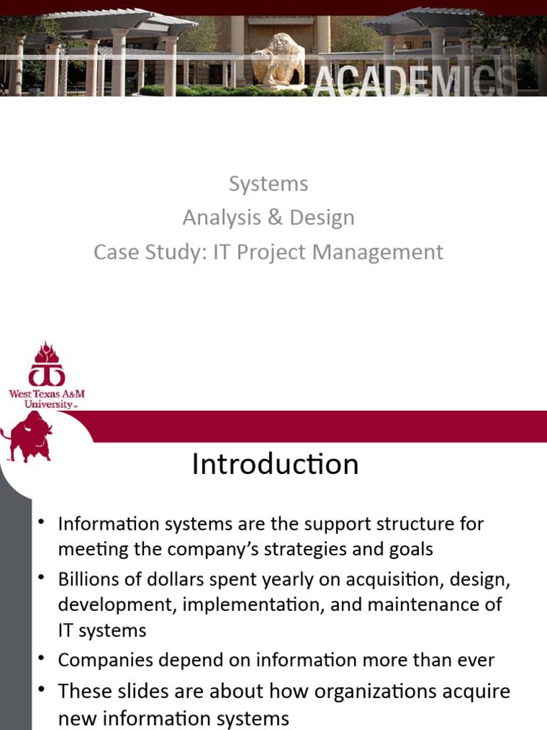 IT Project Management Case Study Overview | PDF | Software Development Process | Software ...