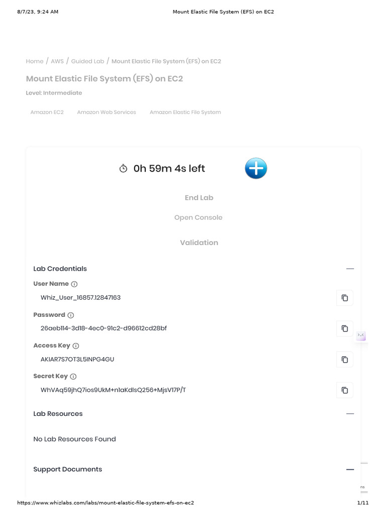 Mount Elastic File System (EFS) On EC2 | PDF | File System | Computer ...