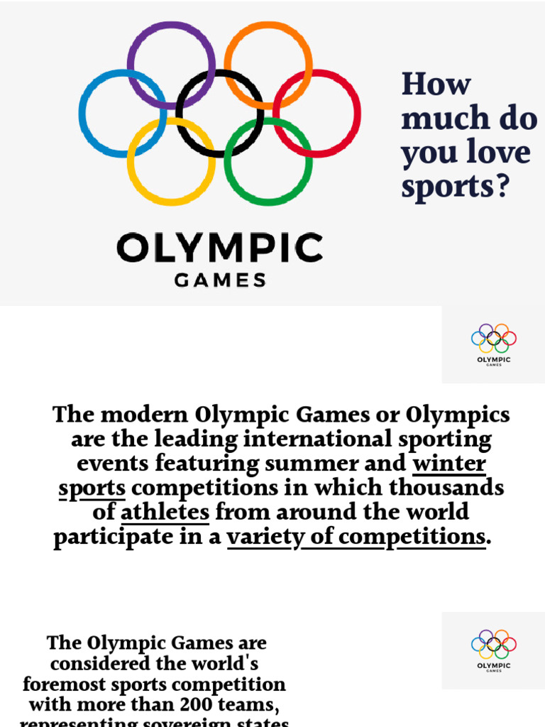 Olympic Games | PDF | Sports & Recreation
