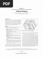 Sublevel Open Stoping Method | PDF | Mining